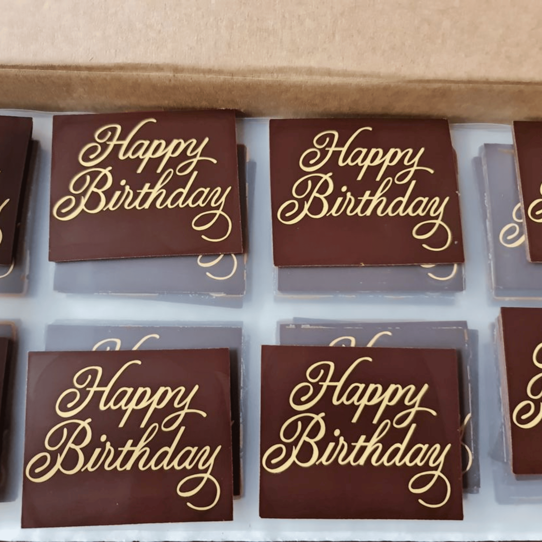 Happy Birthday Chocolate Plaque – Bayside Brownie Company